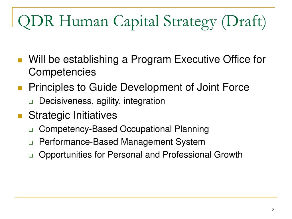 PPT - Status of Armyâ€™s Civilian Human Capital Strategic Plan (HCSP ...