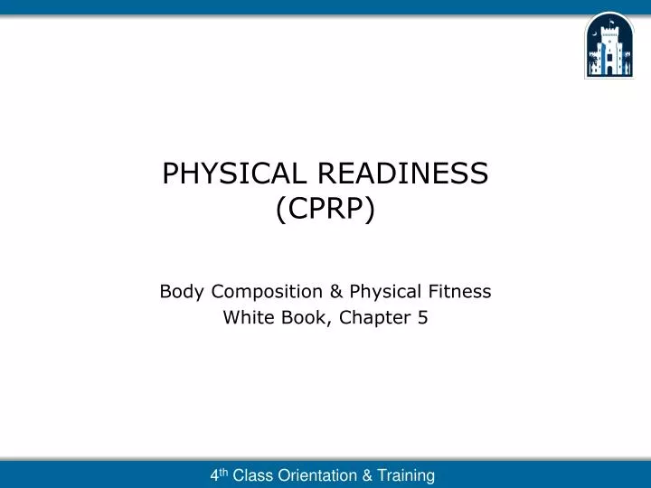 PPT - PHYSICAL READINESS (CPRP) PowerPoint Presentation, free download - ID:4000334