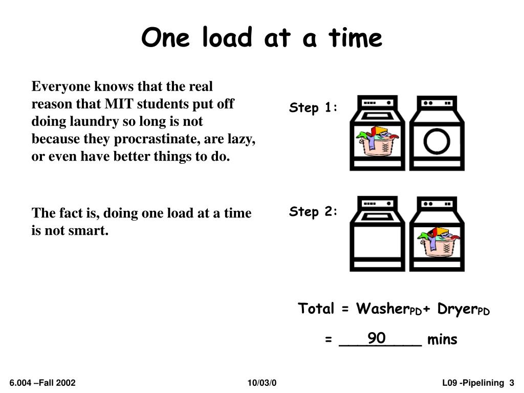 PPT - Pipelining what Seymour Cray taught the laundry industry ...