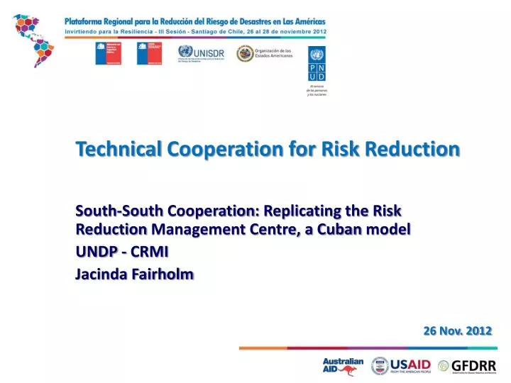 PPT - Technical Cooperation for Risk Reduction PowerPoint Presentation ...