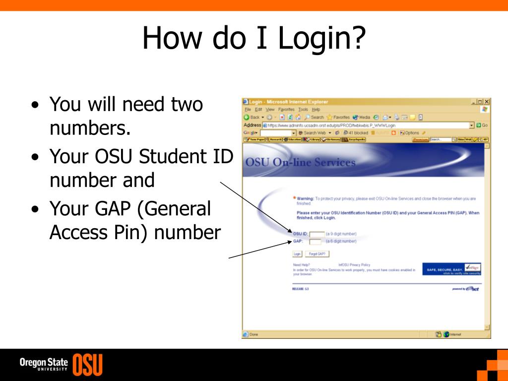 PPT - Step-by-Step Guide to Register at Oregon State University ...