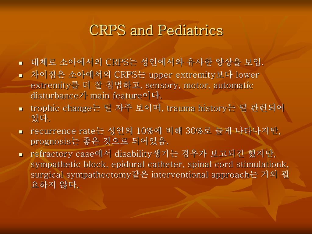PPT - 46. Complex regional pain syndromes : terminology and ...