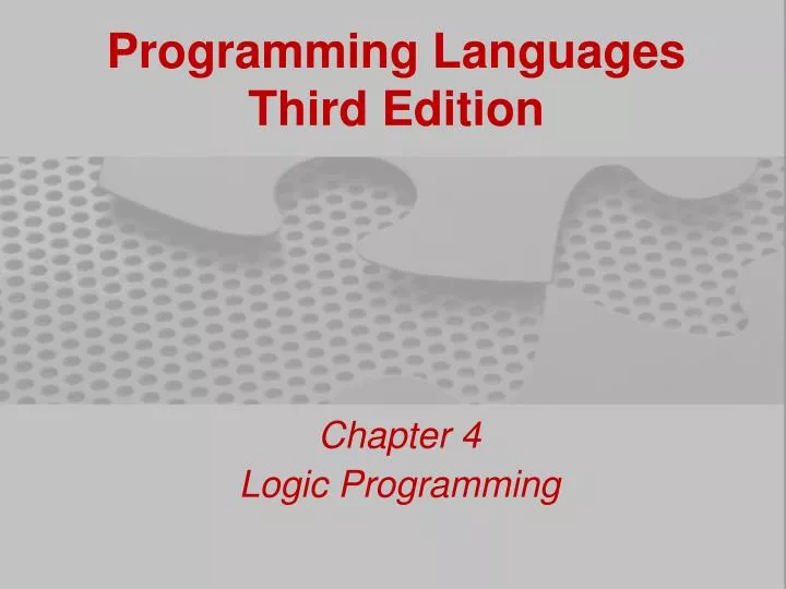 PPT - Programming Languages Third Edition PowerPoint Presentation, free ...