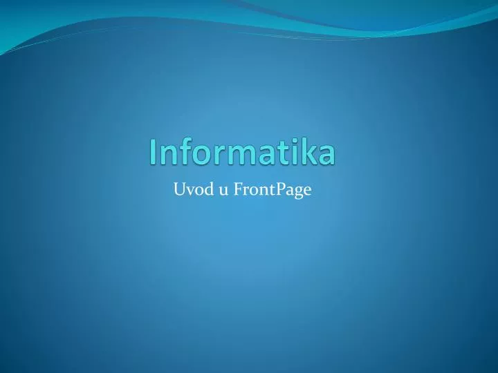 PPT - Informatika PowerPoint Presentation, free download - ID:4002811