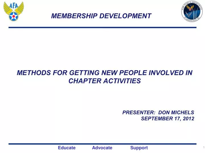 PPT - MEMBERSHIP DEVELOPMENT PowerPoint Presentation, free download ...