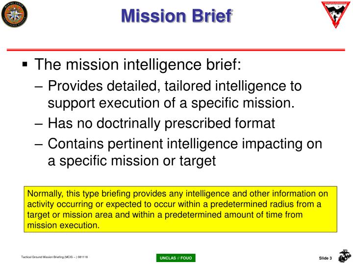 PPT - Tactical Ground Mission Briefing PowerPoint Presentation - ID:4003874