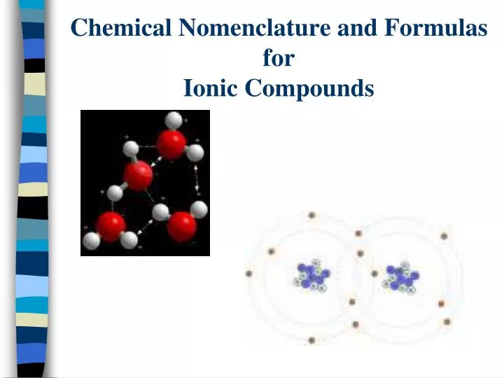 PPT - Chemical Nomenclature and Formulas for Ionic Compounds PowerPoint ...