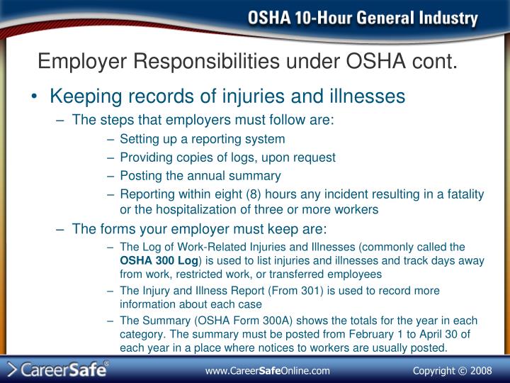 PPT - Introduction to OSHA (Part 2) PowerPoint Presentation - ID:4005444