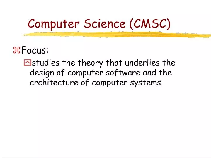 PPT - Computer Science (CMSC) PowerPoint Presentation, free download - ID:4005949
