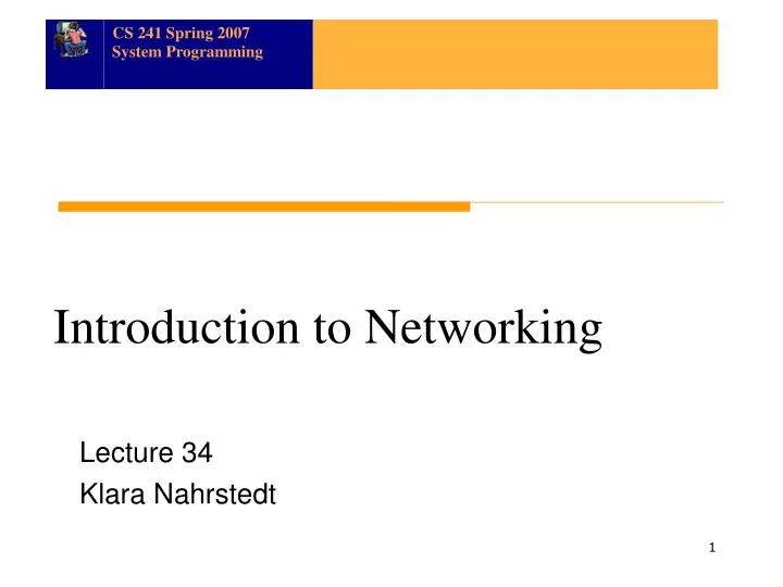 PPT - Introduction to Networking PowerPoint Presentation, free download ...