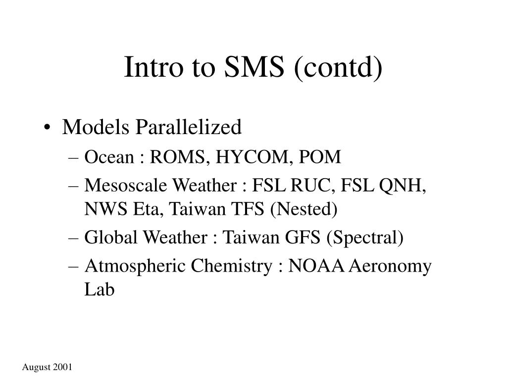 Ppt Parallelizing Roms For Distributed Memory Machines Using The Scalable Modeling System Sms