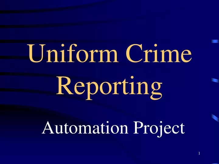 PPT - Uniform Crime Reporting PowerPoint Presentation, free download ...