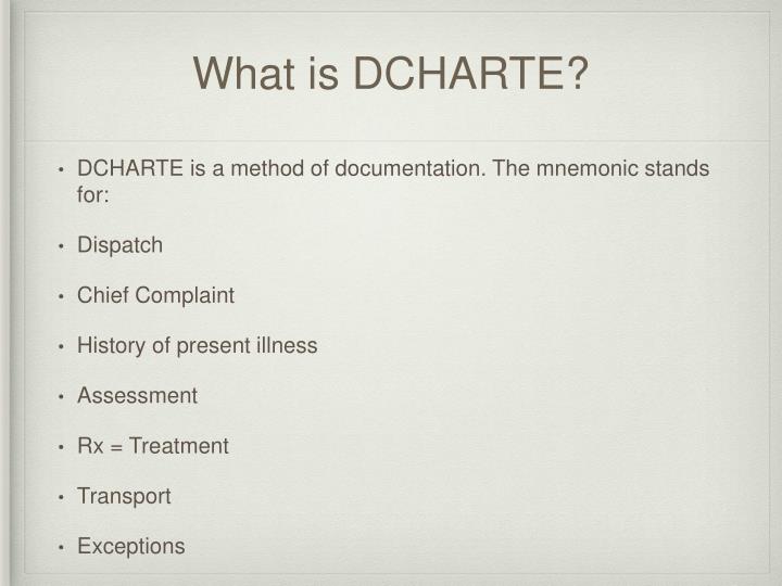 PPT - DCHARTE - a documentation presentation By: Jon r Bouffard, bs ...