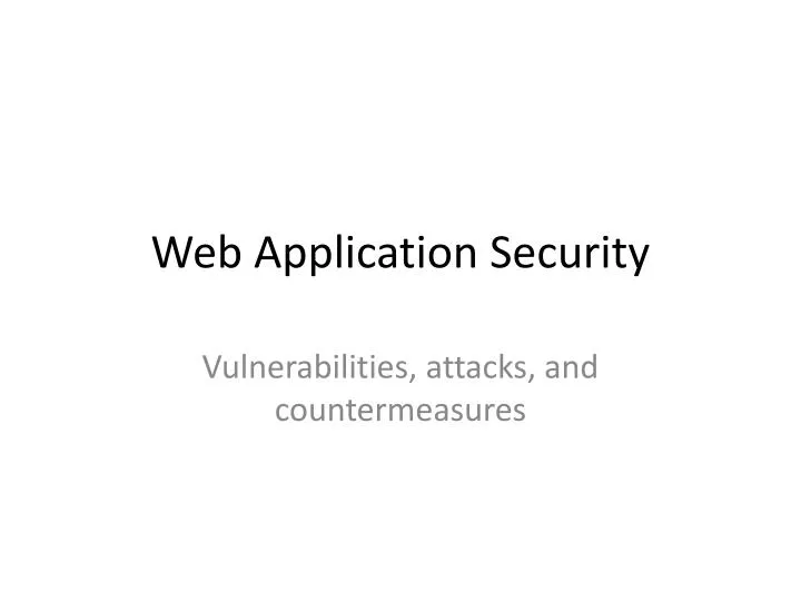 Ppt Web Application Security Powerpoint Presentation Free Download