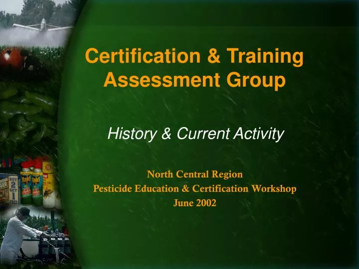 PPT - Certification & Training Assessment Group PowerPoint Presentation ...