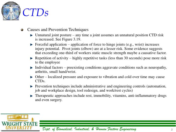 PPT - Cumulative Trauma Disorders (CTDs) PowerPoint Presentation - ID ...