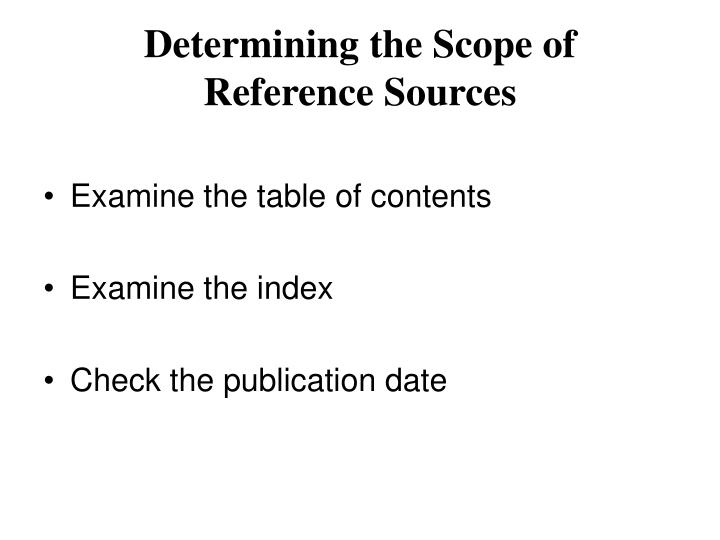 PPT - Basic Reference Sources Script PowerPoint Presentation - ID:4009104