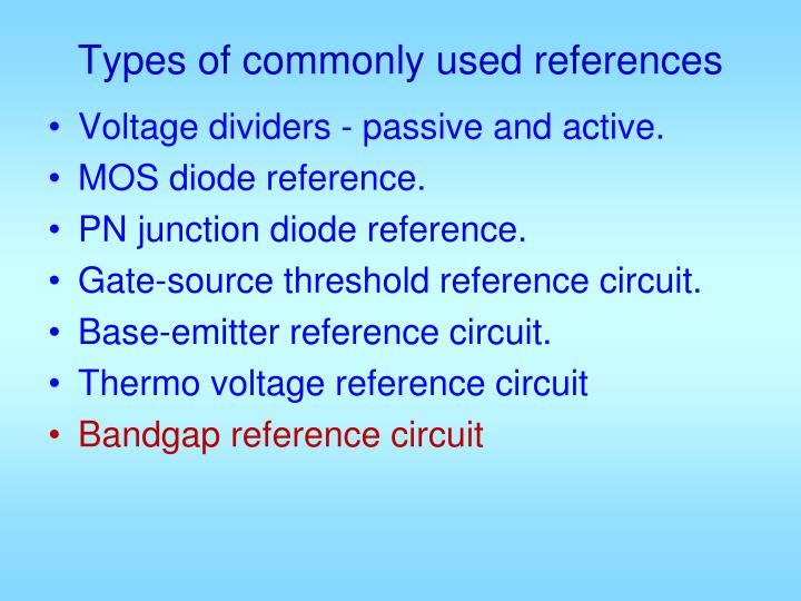 PPT - REFERENCE CIRCUITS PowerPoint Presentation - ID:4009128