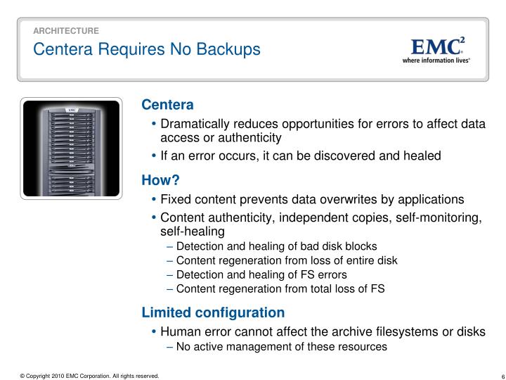 PPT - EMC Centera Technical Review PowerPoint Presentation - ID:4009581