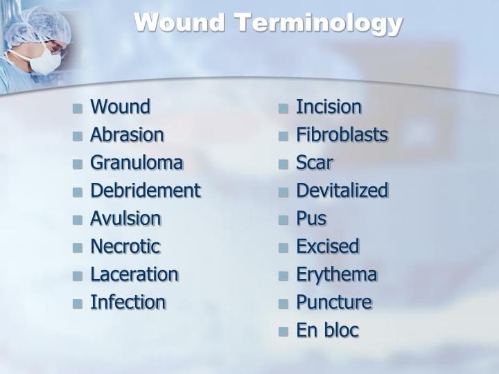 PPT - Chapter 4: Wound Healing, Wound Management, and Bandaging ...