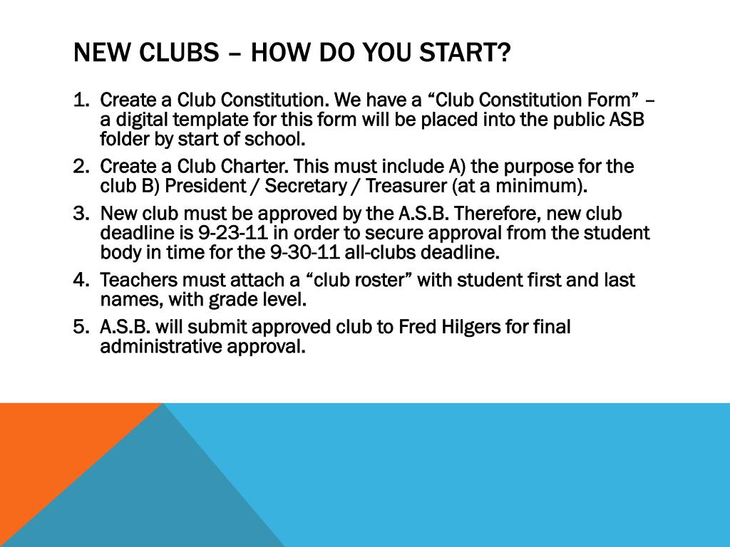 PPT - Comprehensive Guidelines for Starting and Managing School Clubs ...