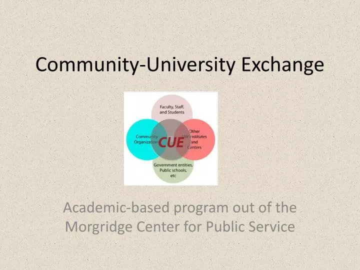 PPT - Community-University Exchange PowerPoint Presentation, free ...