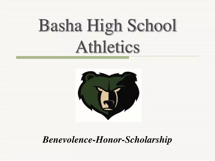 PPT - Basha High School Athletics PowerPoint Presentation, free ...