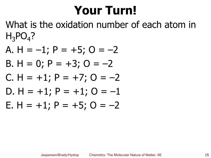 PPT - Chapter 6: Oxidation-Reduction Reactions PowerPoint Presentation ...
