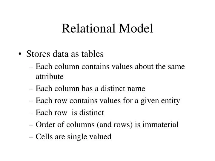 PPT - Relational Model PowerPoint Presentation, free download - ID:4014189