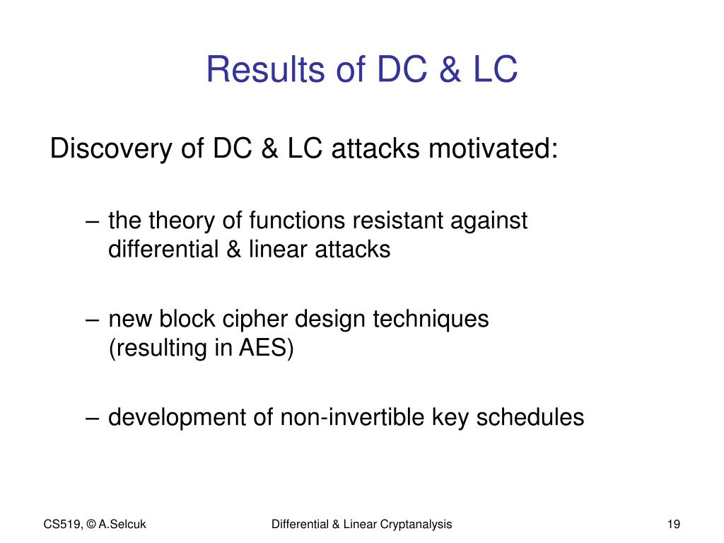 PPT - Differential & Linear Cryptanalysis PowerPoint Presentation - ID ... PPT - Differential & Linear Cryptanalysis PowerPoint Presentation - ID ...