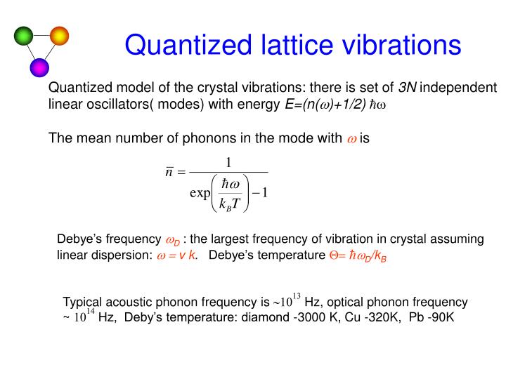 PPT - Thermal properties of Solids: phonons PowerPoint Presentation ...