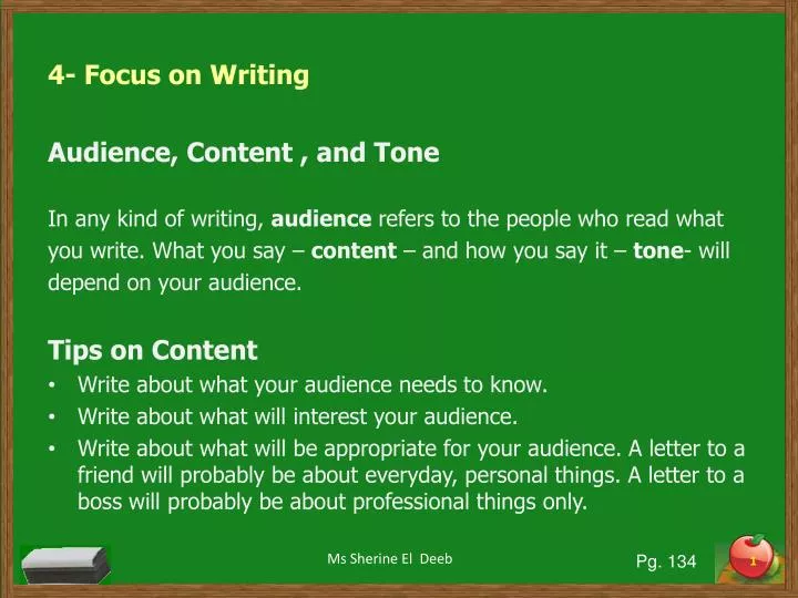 PPT - 4- Focus on Writing PowerPoint Presentation, free download - ID ...