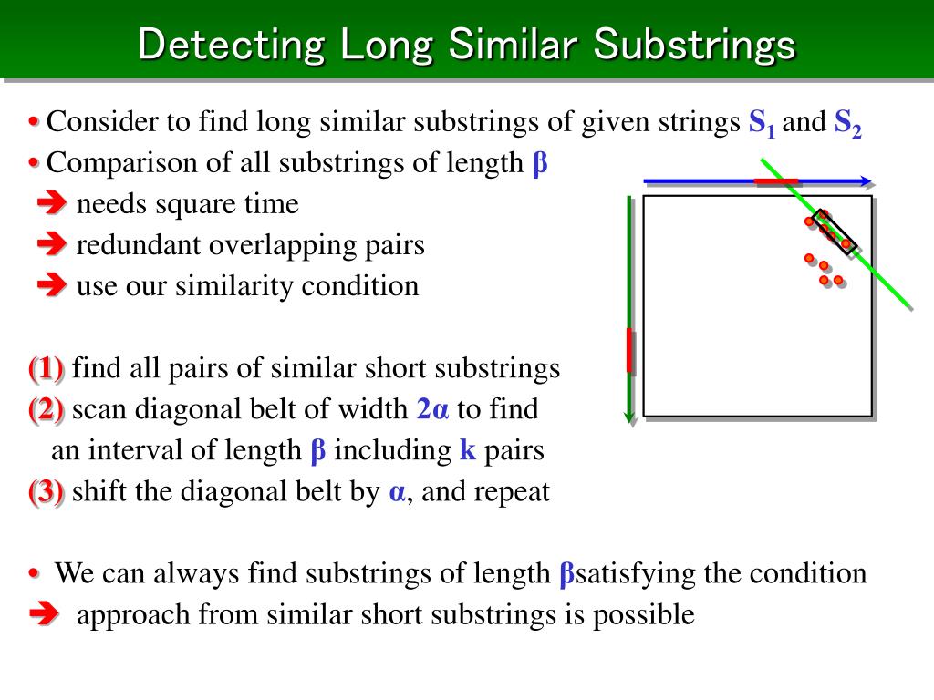 Ppt An Efficient Algorithm For Finding Similar Short Substrings From Large Scale String Data