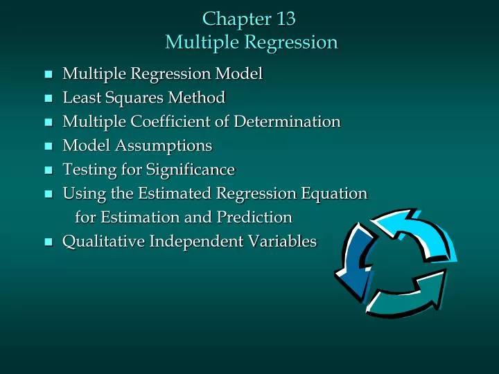 PPT - Chapter 13 Multiple Regression PowerPoint Presentation, free ...