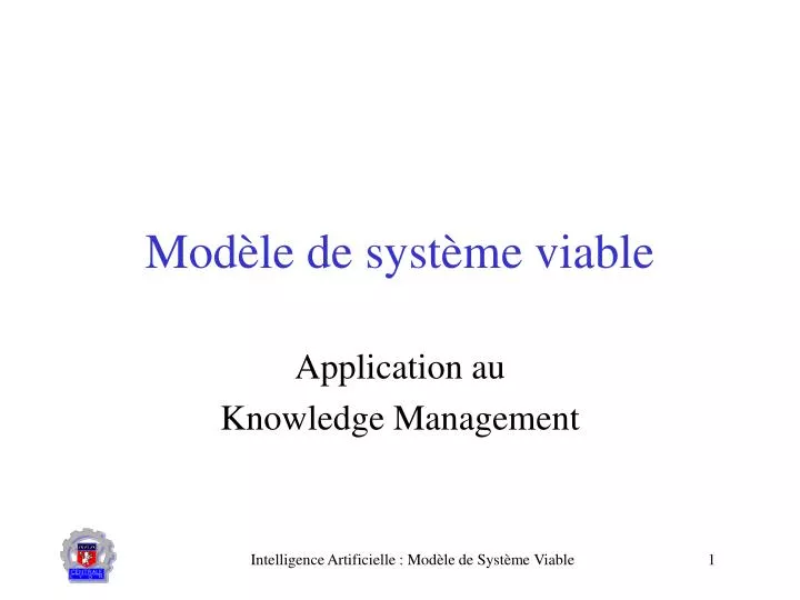 PPT - Modèle de système viable PowerPoint Presentation, free download ...