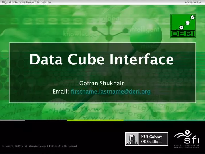 PPT - Data Cube Interface PowerPoint Presentation, free download - ID ...