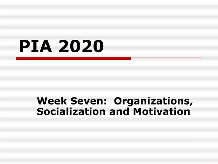 PPT - PIA 2020 PowerPoint Presentation, free download - ID:4019410