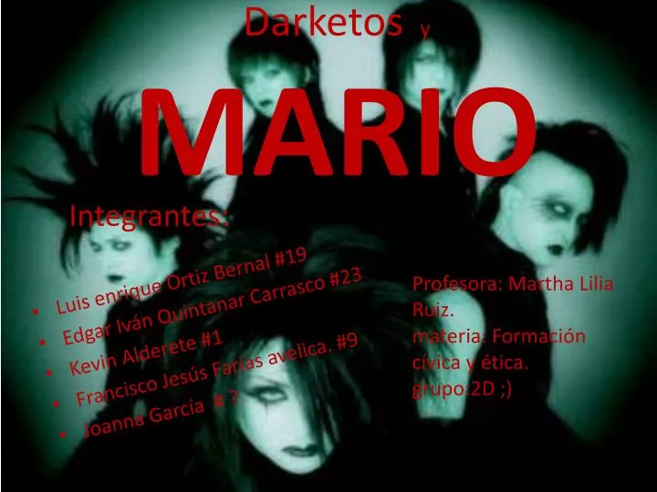 PPT - Darketos y MARIO PowerPoint Presentation, free download - ID:4019772