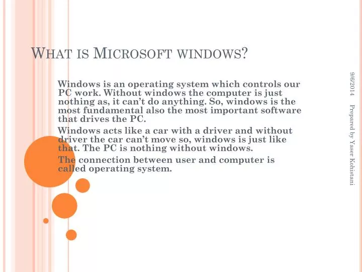 PPT - What is Microsoft windows? PowerPoint Presentation, free download ...
