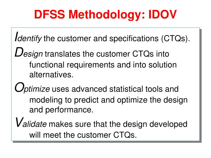 PPT - DESIGN FOR SIX SIGMA & ROBUST DESIGN OF PRODUCTS AND PROCESSES ...