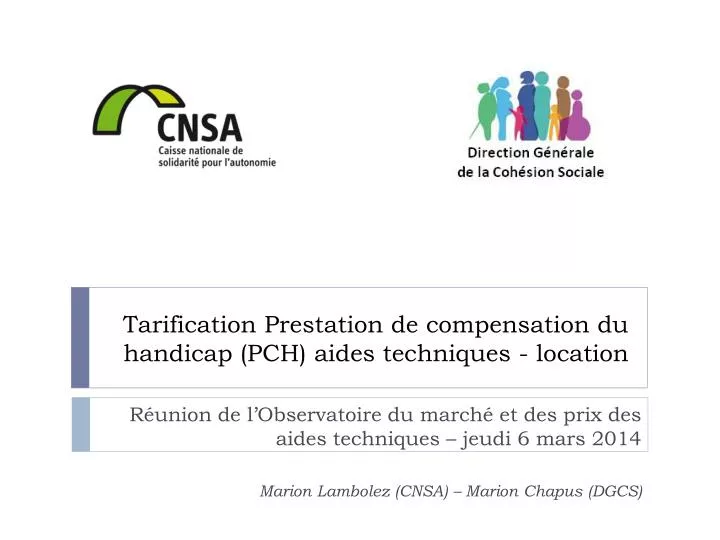 Ppt Tarification Prestation De Compensation Du Handicap Pch Aides