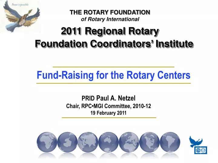 PPT - THE ROTARY FOUNDATION of Rotary International PowerPoint ...