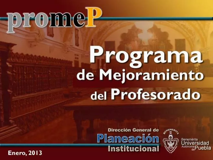 PPT - Objetivos del PROMEP PowerPoint Presentation, free download - ID ...