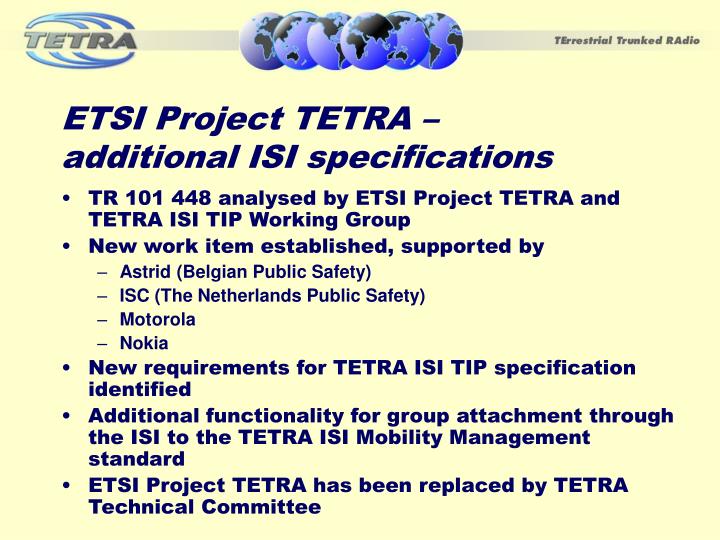 PPT - TETRA Inter System Interface (ISI) PowerPoint Presentation - ID ...