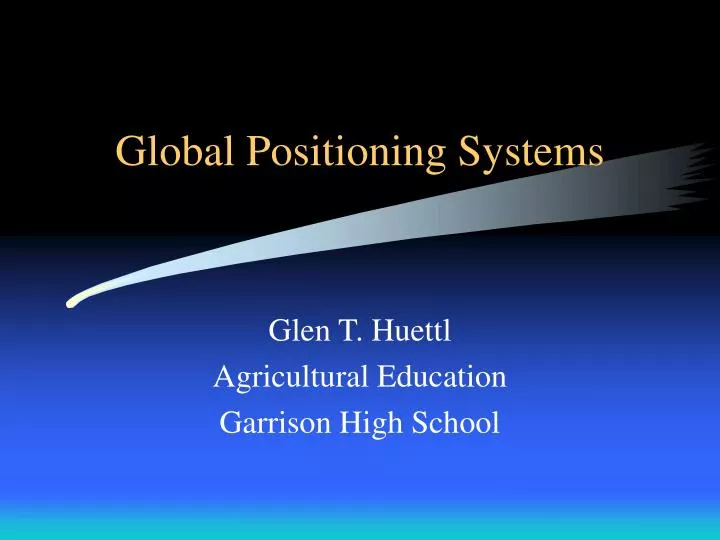 PPT - Global Positioning Systems PowerPoint Presentation, free download ...
