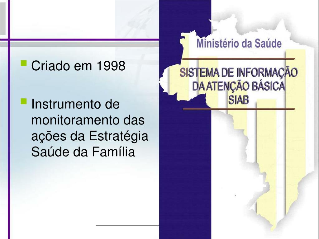 PPT - SIAB Sistema de Informação da Atenção Básica PowerPoint ...