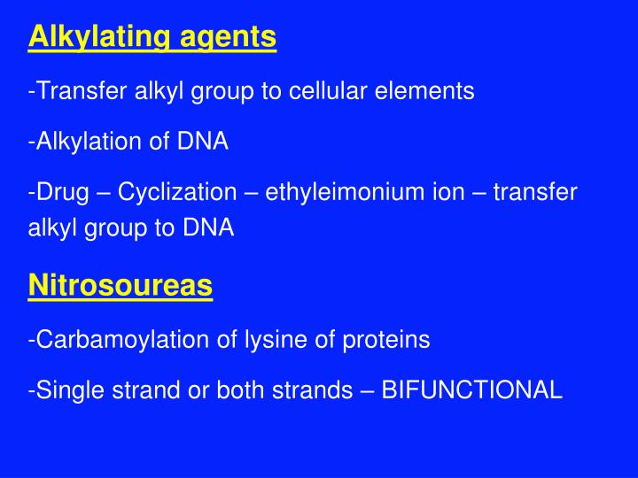 PPT - Alkylating agents: PowerPoint Presentation - ID:4023799