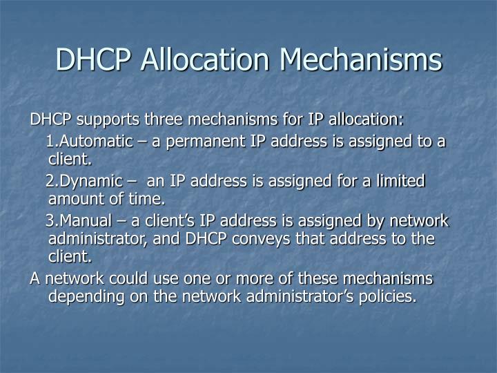 PPT - DHCP Dynamic Host Configuration Protocol PowerPoint Presentation - ID:4024325