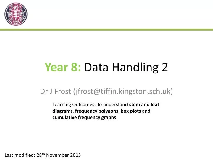 PPT - Year 8: Data Handling 2 PowerPoint Presentation, free download ...
