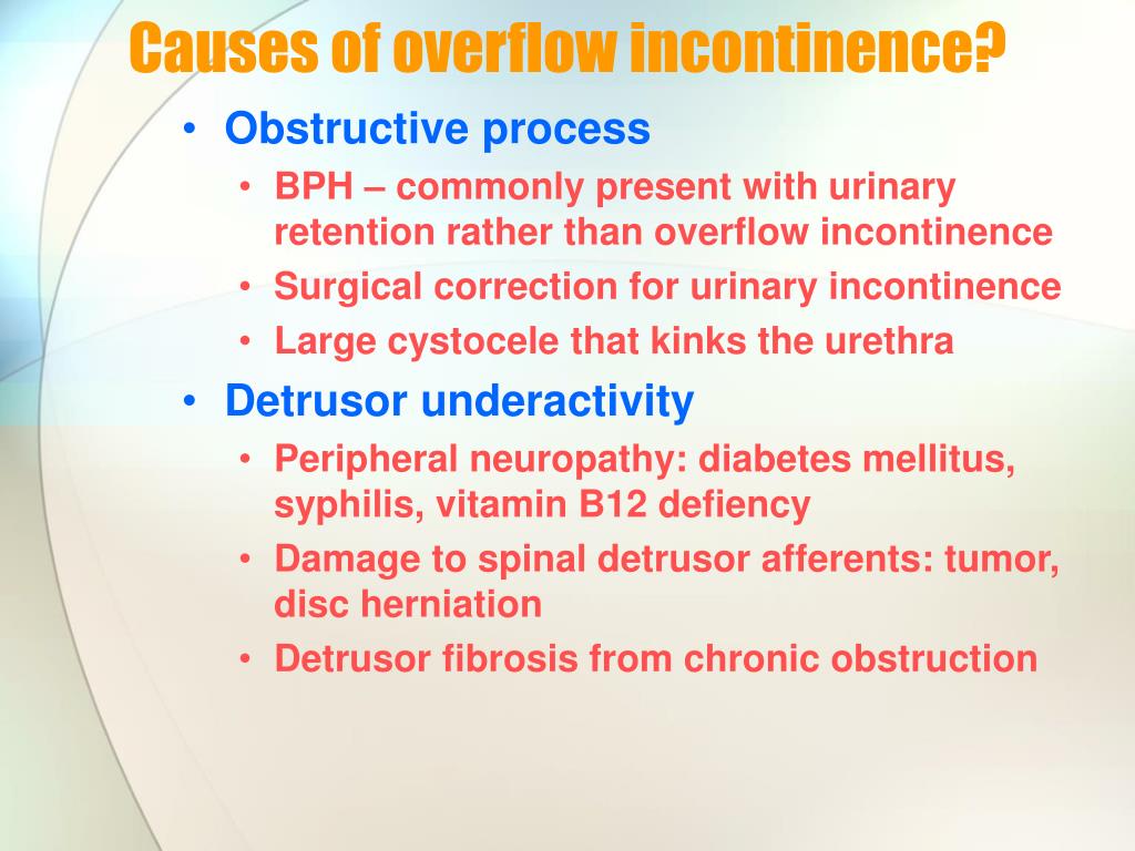 Overflow Incontinence Tikloduck